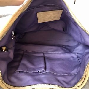 Coach | Bags | Coach Pebbled Leather Hobostyle Bag Sand Color | Poshmark